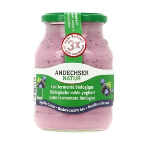 Andechser Yaourt Myrtille Cassis Bio 500g - Monoprix Courses en ligne ...
