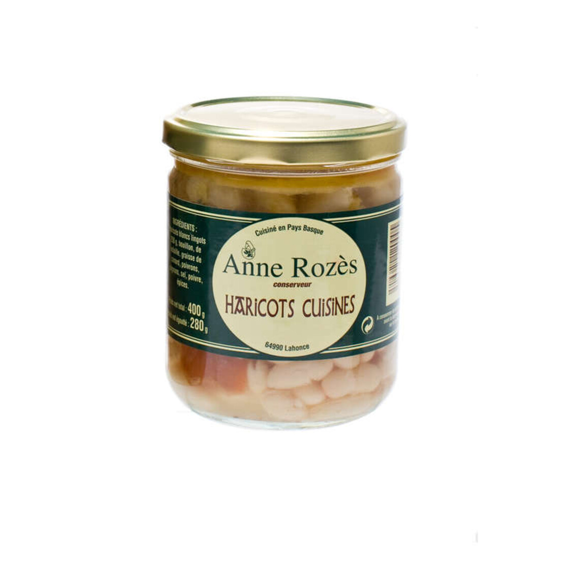 Anne rozès haricots cuisinés à la graisse de canard 434g - Monoprix Courses en ligne et offres