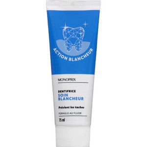 Monoprix Tube Dentifrice Soin Blancheur 75ml - Monoprix Courses en ...