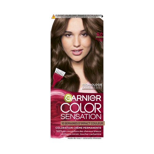 Garnier Color Sensation 5.0 Chatain clair - Monoprix Courses en ligne ...