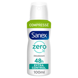 Sanex Déodorant spray compressé sans sels d'aluminium zéro 0% 48h 100ml ...