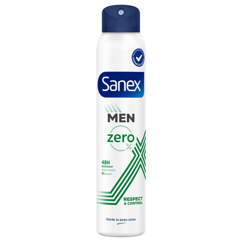 Sanex Men Déodorant Homme Spray Zéro 0% Respect&Control 200ml - Monoprix Courses en ligne et offres