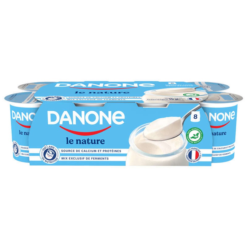 Danone Yaourt Nature Le pack 8x125g - Monoprix Courses en ligne et offres