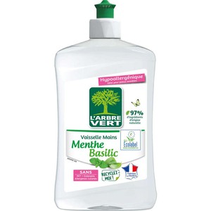 L'Arbre Vert Liquide vaisselle écolabel menthe basilic hypoallergénique 500ml - Monoprix Courses ...