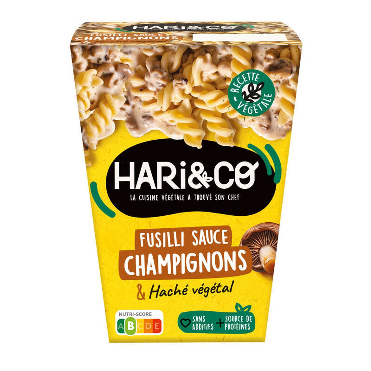 Hari&co Fusilli sauce champignons et hache végétal 300g - Monoprix ...