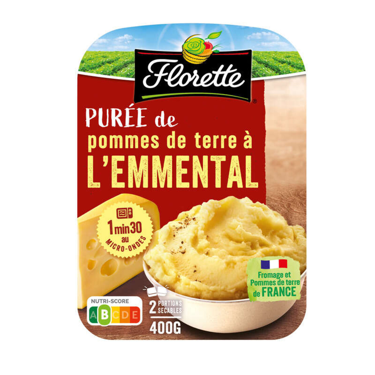 Florette Purée de pommes de terre à l'emmental 2x200g - Monoprix ...