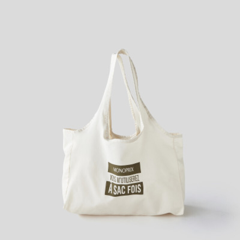 Monoprix Maison Sac Pliable Coton Bio - Monoprix Courses en ligne et offres