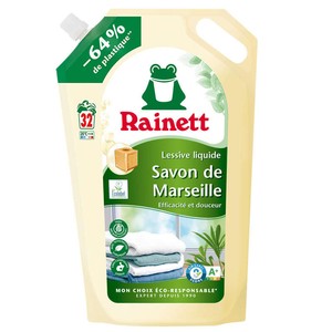 Rainett Lessive Liquide Savon de Marseille 32 Lavages 1,6L - Monoprix ...