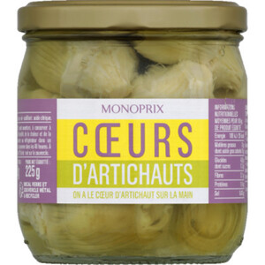 Monoprix Cœurs d'artichauts 225g - Monoprix Courses en ligne et offres