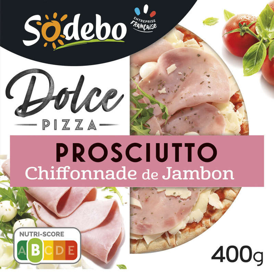 Sodebo Pizza Dolce Prosciutto Jambon Mozzarella 400g - Monoprix Courses ...