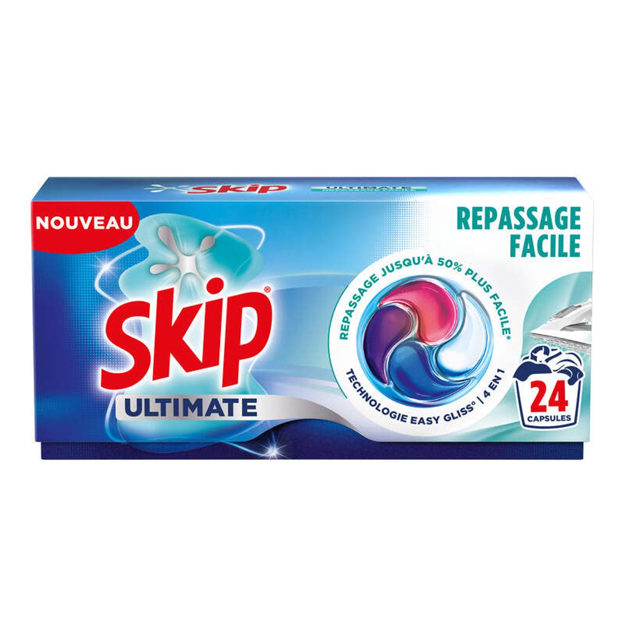 Skip Capsules Lessive Ultimate Repassage facile x24 - Monoprix Courses ...