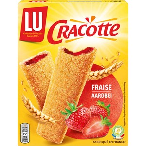 Lu Cracottes Biscottes fourrées à la Fraise 200g - Monoprix Courses en ...