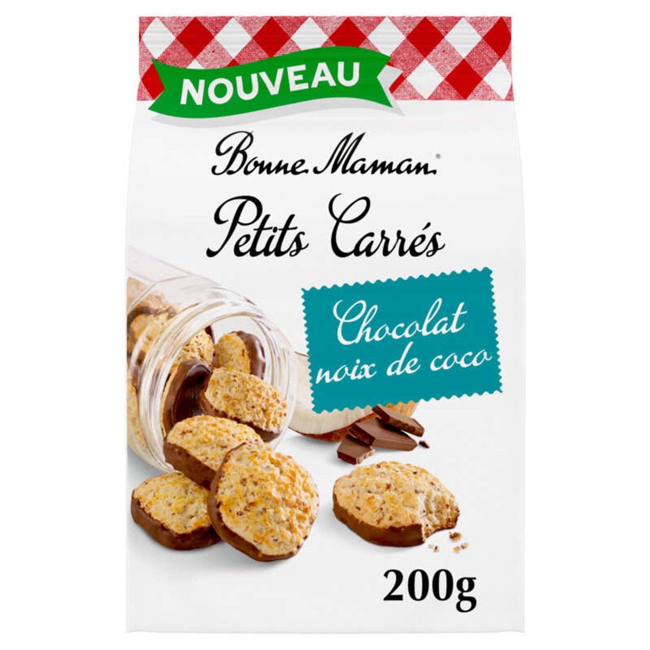 Bonne maman Petits carrés Chocolat & noix de coco 200g - Monoprix Courses en ligne et offres