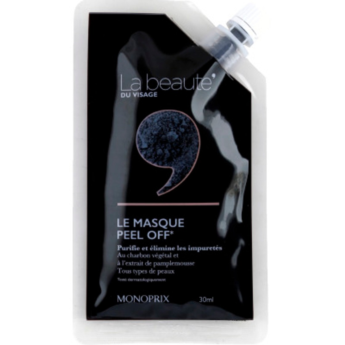 Monoprix La beauté Le masque peel-off charbon 30ml - Monoprix Courses ...