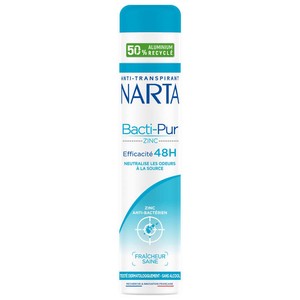 Narta Déodorant Spray Bacti Pur 48h 200ml - Monoprix Courses en ligne ...