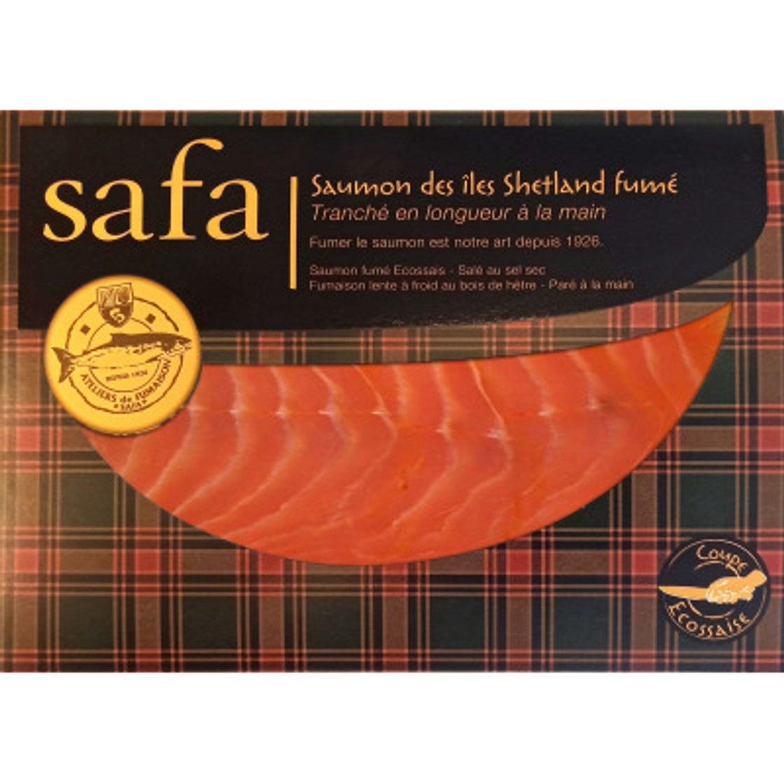 Safa Saumon Atlantique Fumé 4 tranches 150g - Monoprix Courses en ligne ...