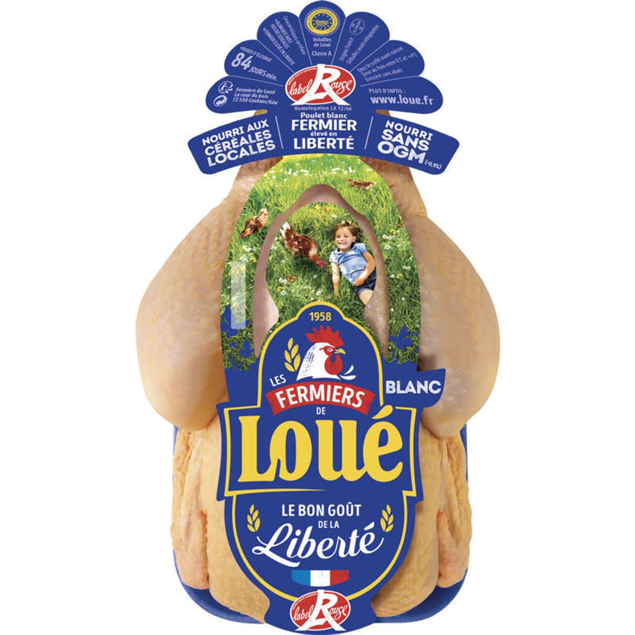 Loué Poulet Fermier Blanc Label Rouge 1,4kg - Monoprix Courses en ligne ...