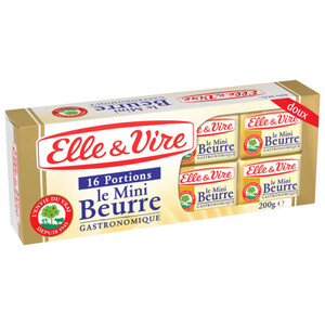 Elle & Vire Beurre Gastronomique Doux x16 Portions 200g - Monoprix ...