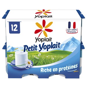Yoplait Petit Yoplait nature fromage frais 3,8% de Mg Pots 12x60g ...