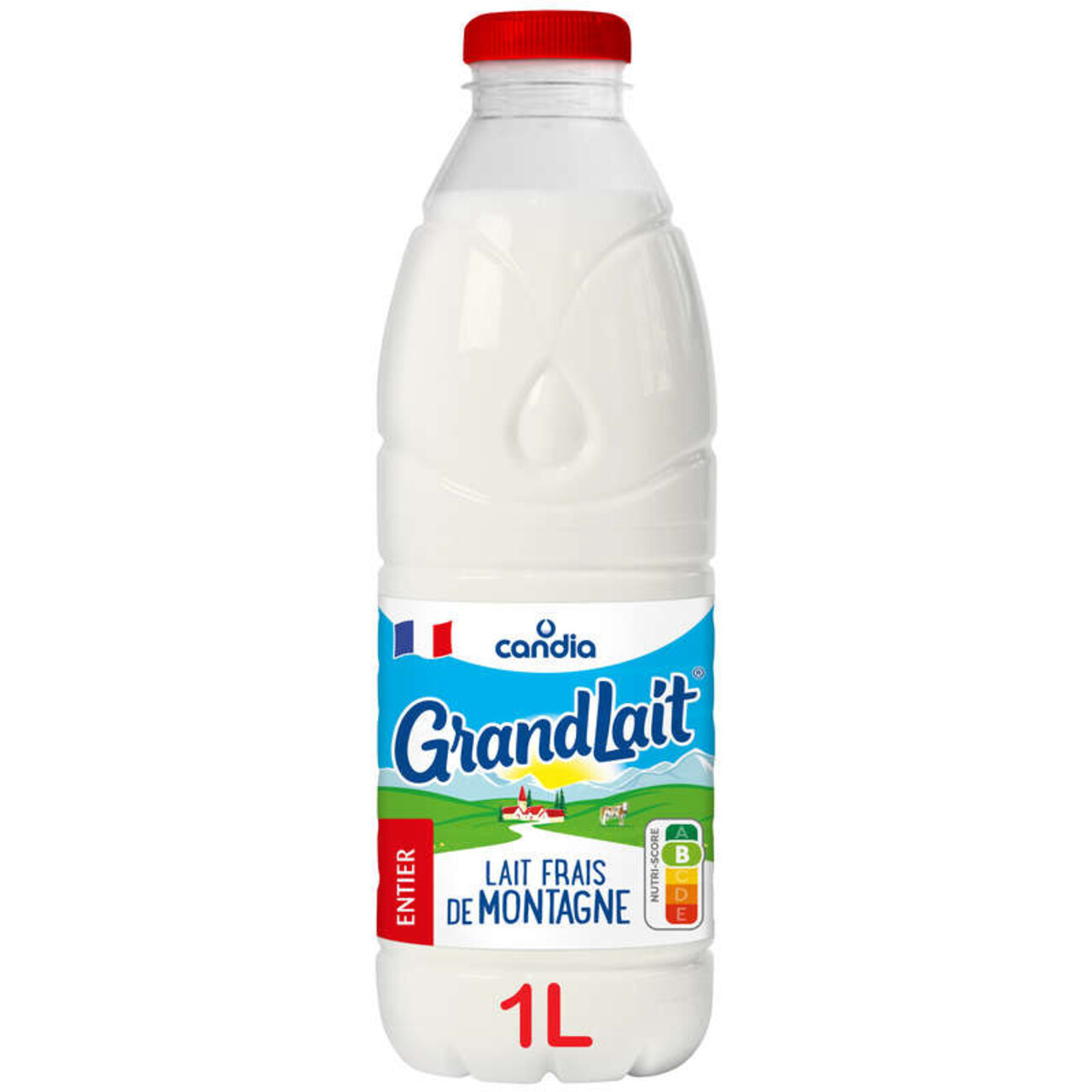Candia Grandlait - Lait frais entier de montagne - La bouteille de 1L ...
