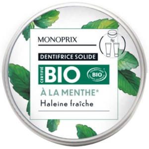 Monoprix Bio Dentifrice solide 30g - Monoprix Courses en ligne et offres