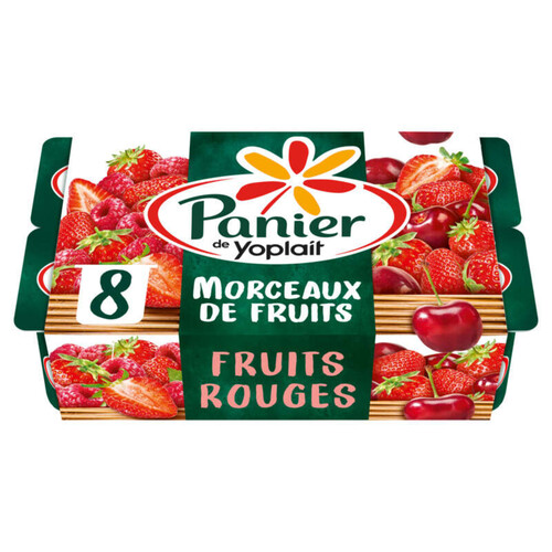 Yoplait Panier De Yoplait Morceaux Fruits Rouges 8x125g - Monoprix Courses en ligne et offres