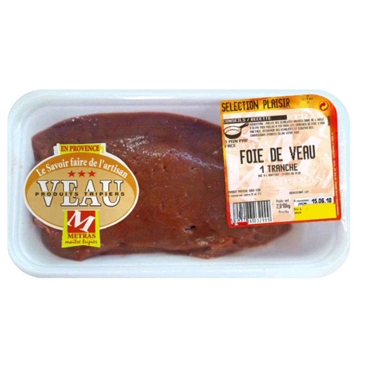 Metras Foie de Veau x1 - Monoprix Courses en ligne et offres