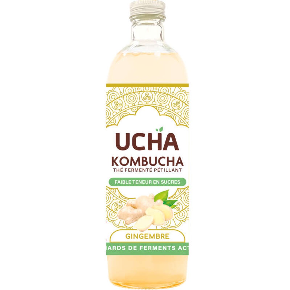 Ucha kombucha gingembre Bio 75cl - Monoprix Courses en ligne et offres