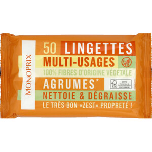 Monoprix Lingettes Multi-Usages Agrumes x50 - Monoprix Courses en ligne ...