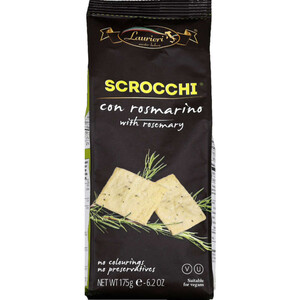 Laurieri Crackers Scrocchi Romarin 175g - Monoprix Courses en ligne et ...