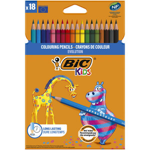 Bic Kids Crayon de Couleur Evolution x18 - Monoprix Courses en ligne et offres