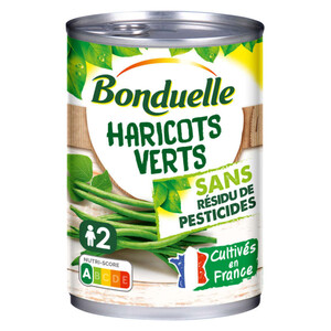 Bonduelle Haricots Verts extra fins sans résidu de pesticides 220g ...