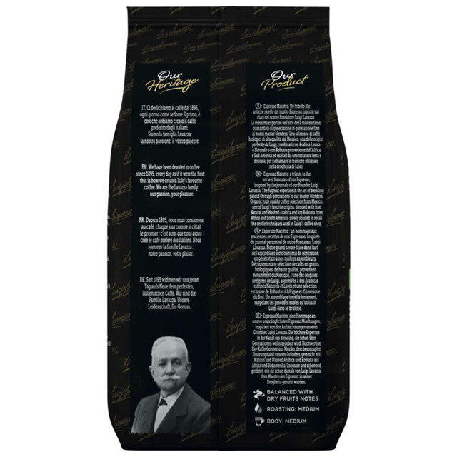 Lavazza Café Grains Espresso Maestro Bio 1kg - Monoprix Courses en ligne et offres