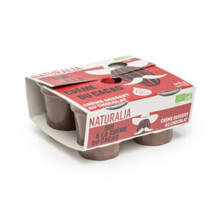 [Par Naturalia] Naturalia Crème Chocolat Bio 4x110g - Monoprix Courses ...