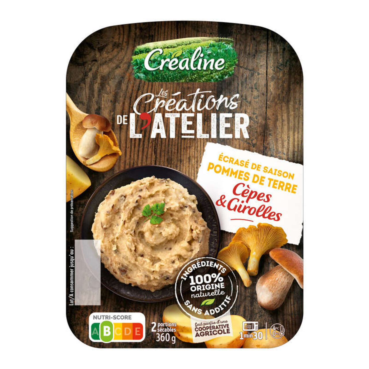 Florette Ecrasé de pommes de terre aux cèpes et aux girolles 360g ...