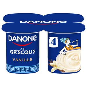 Danone Yaourt à la grecque Vanille 4x110g - Monoprix Courses en ligne ...
