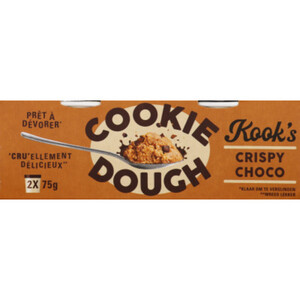 Kook's cookie dough crispy choco 2x75g - Monoprix Courses en ligne et ...