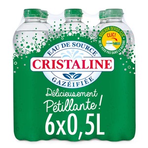 Cristaline Eau De Source Gazéifiée 6x50cl - Monoprix Courses en ligne ...