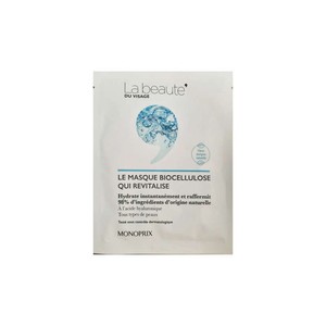 Monoprix La Beauté Le Masque Biocellulose Qui Revitalise - Monoprix ...