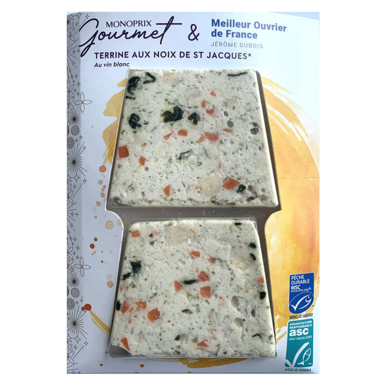 Monoprix Gourmet Terrine aux noix de st-jacques au vin blanc 2x60g ...